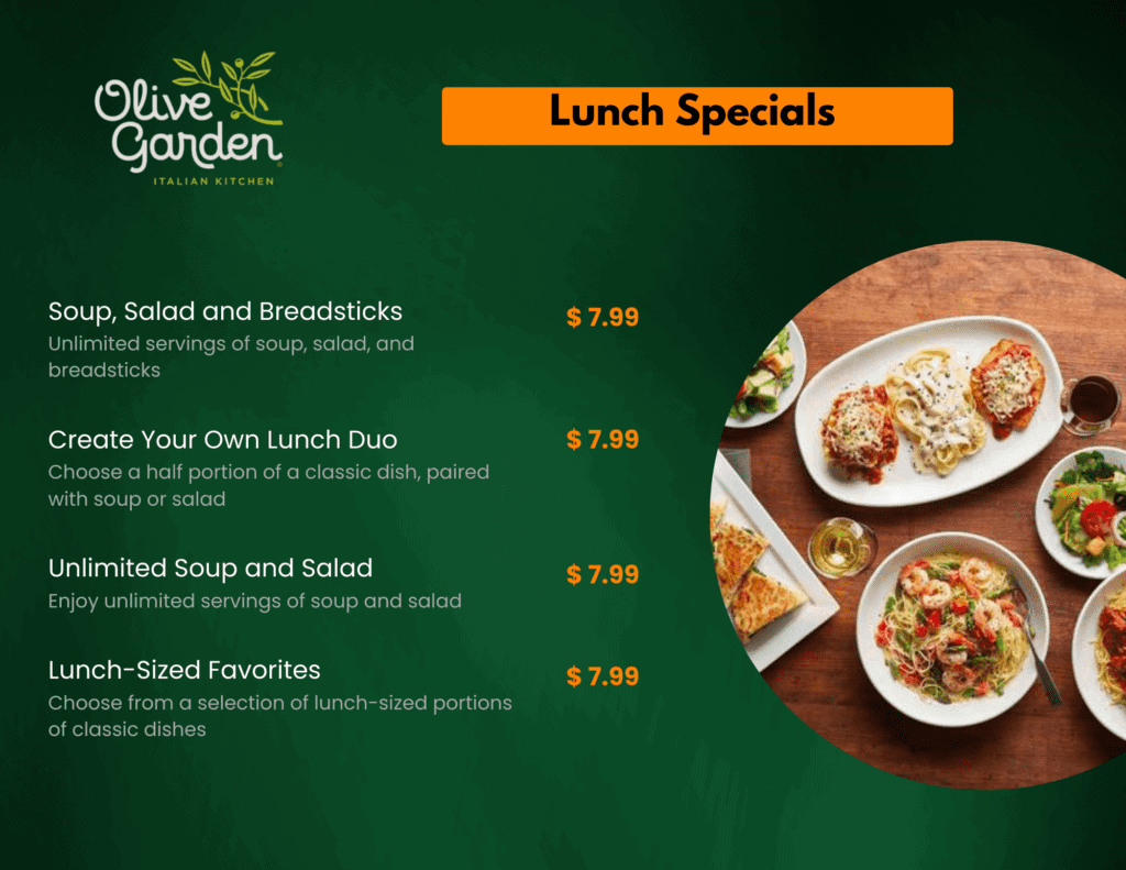 Olive Garden Specials Today [2 for $25 & More]